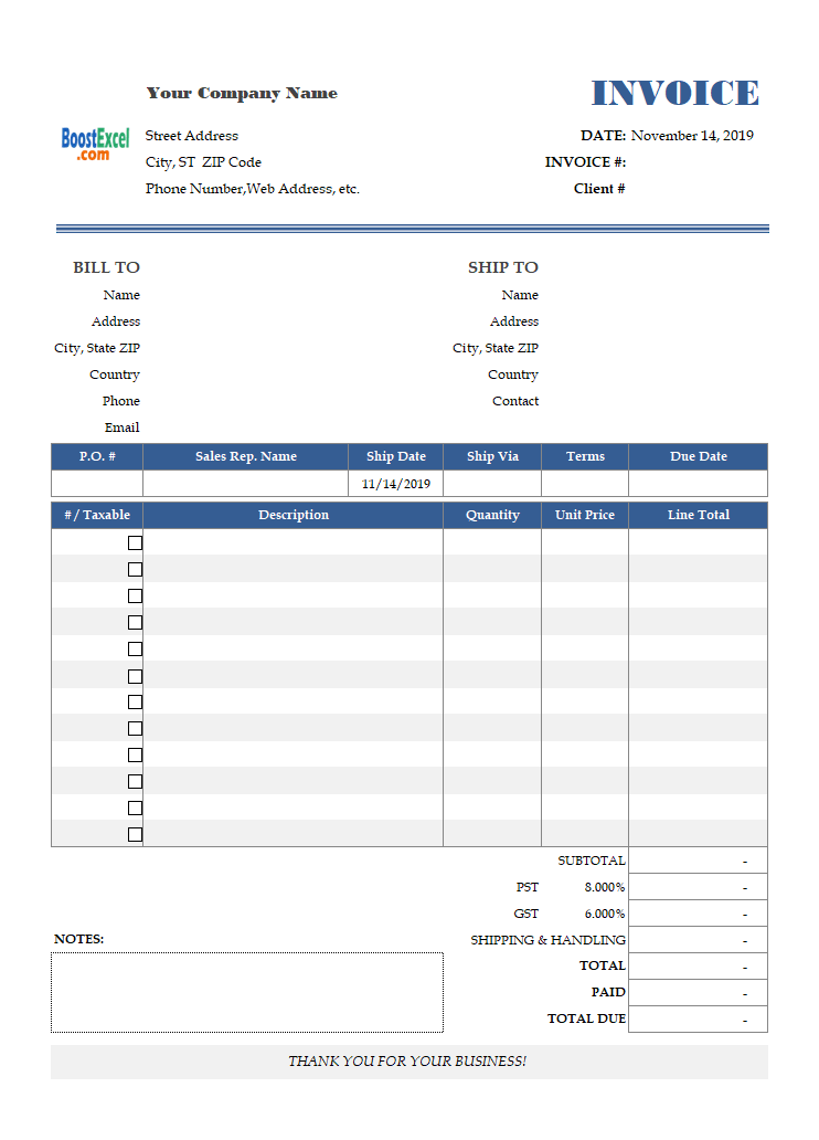 Invoice Template Software For Seamless Invoicing | Templatesz234.com ...