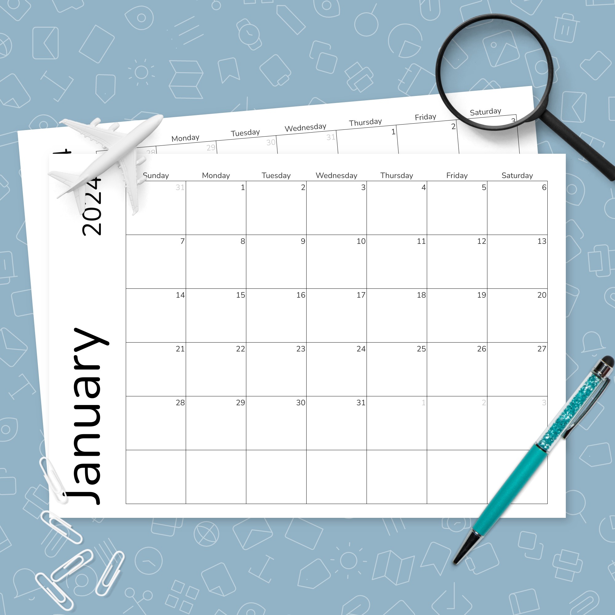 Simple Calendar Template: A Convenient Tool For Organizing Your ...