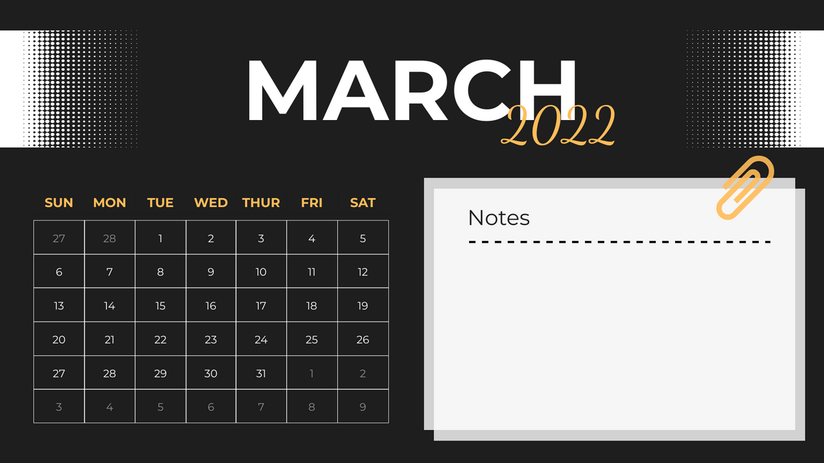 Stylish Calendar Template: A Perfect Solution For Organizing Your ...