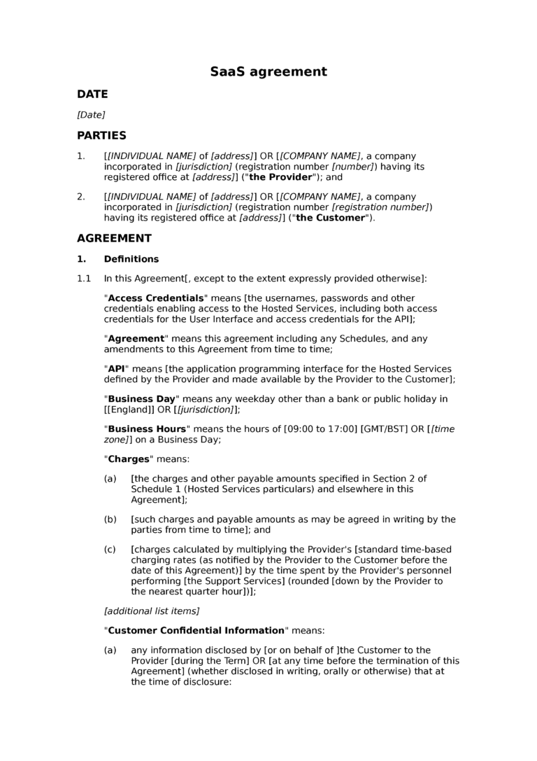 Saas License Agreement: Everything You Need To Know | Templatesz234.com ...