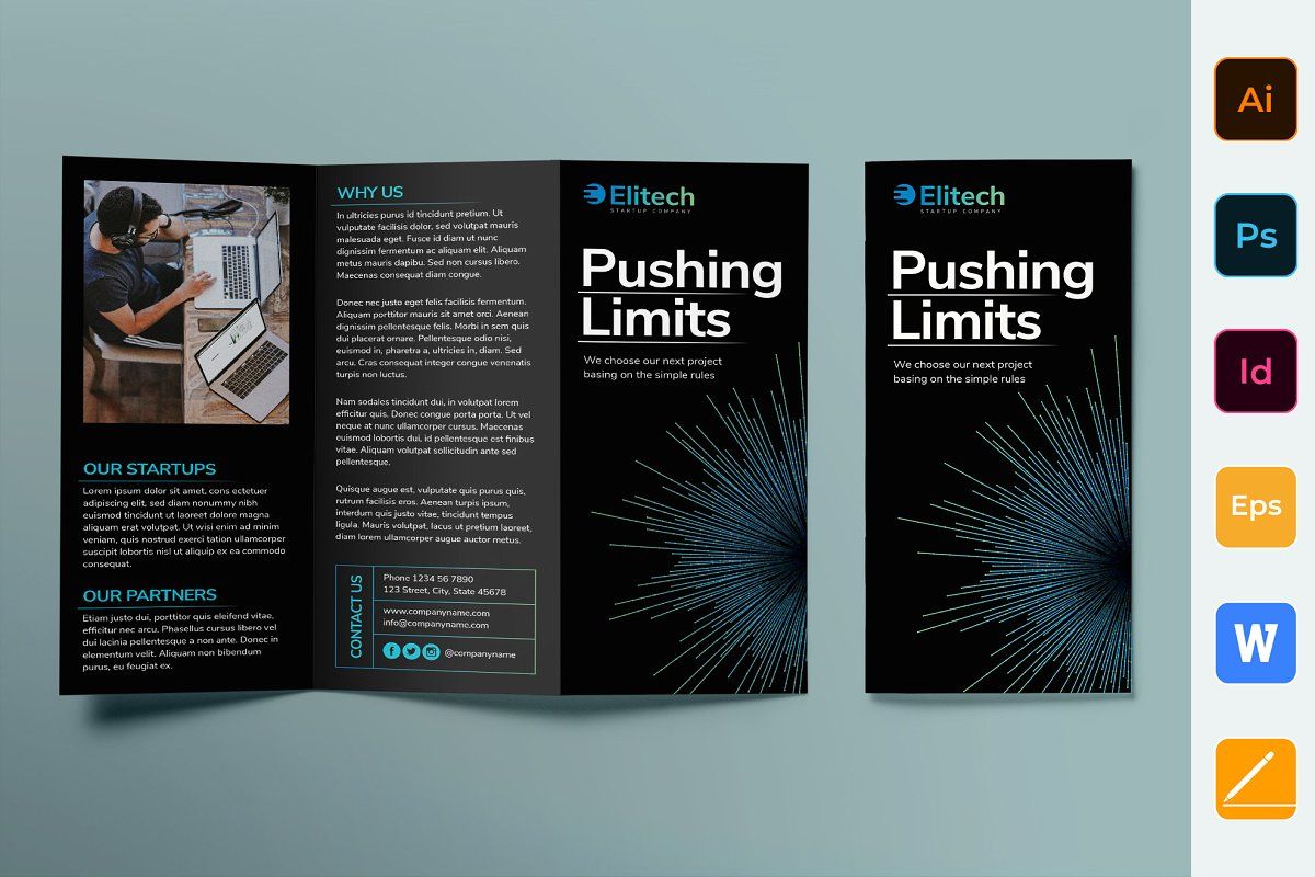 Brochure Templates For Technology Startups | Templatesz234.com ...