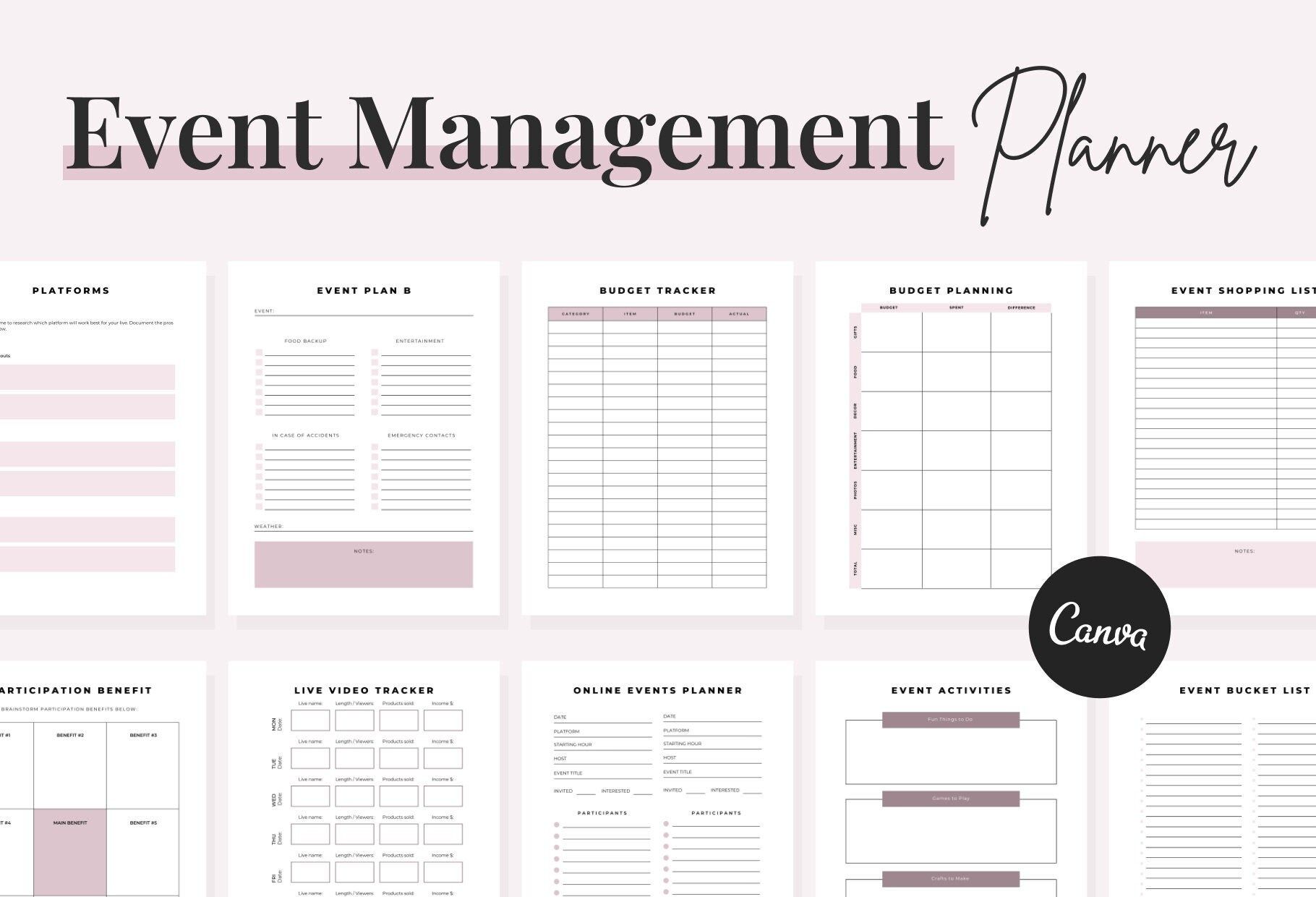 Stationery Templates For Event Planners And Coordinators ...