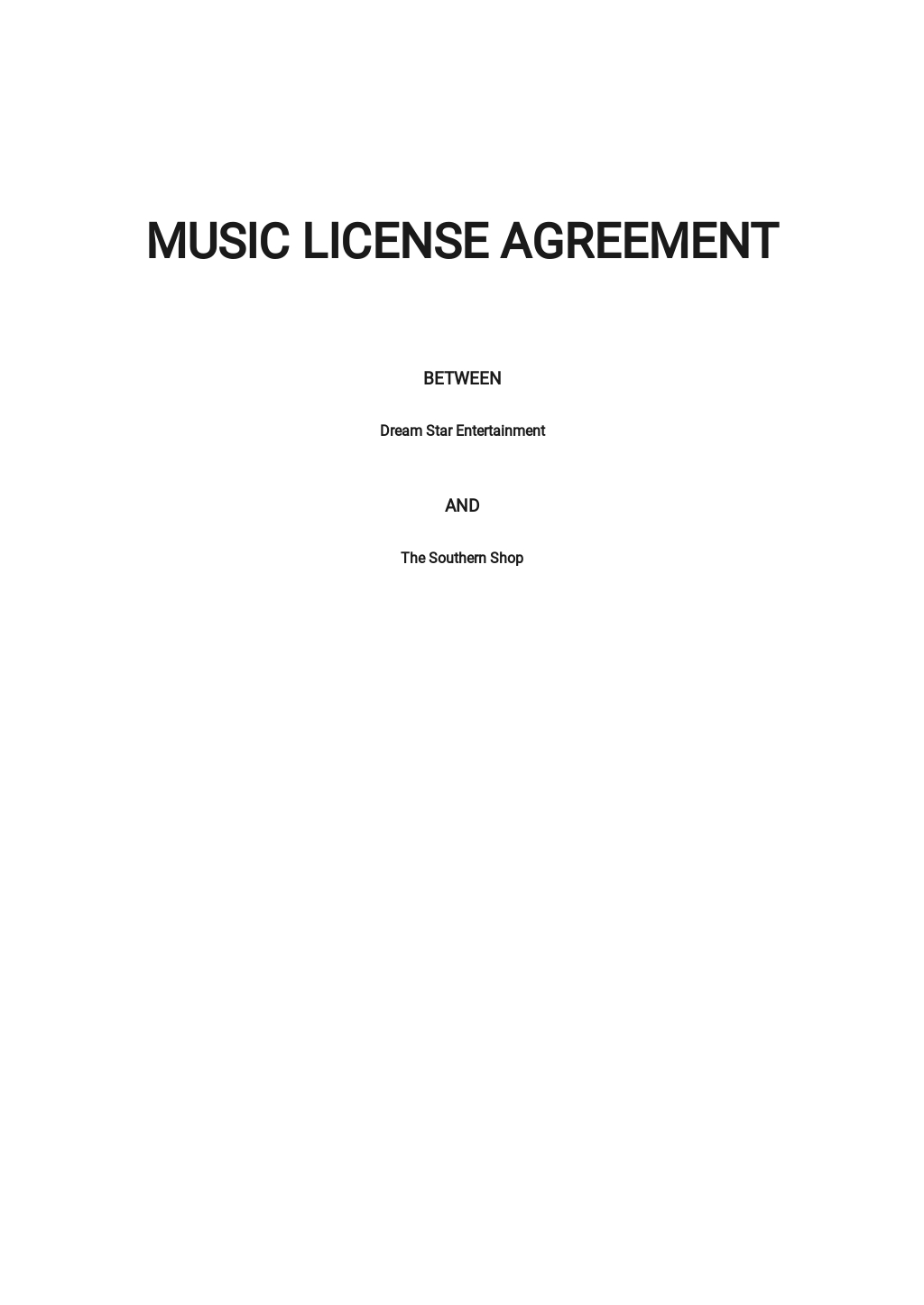 License Agreement In Music: What You Need To Know | Templatesz234.com ...