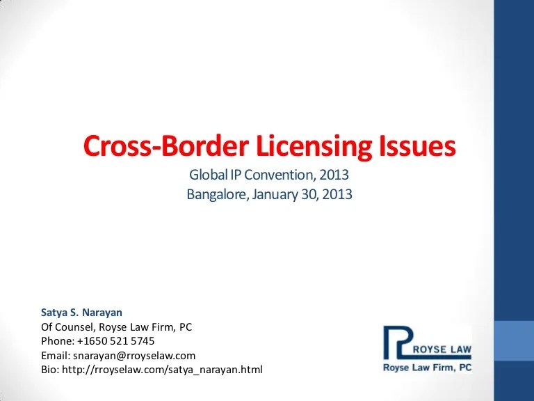 Cross Border License Agreement | Templatesz234.com - Templatesz234.com