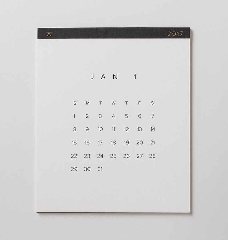 Minimalistic Vintage Calendar Template | Templatesz234.com ...