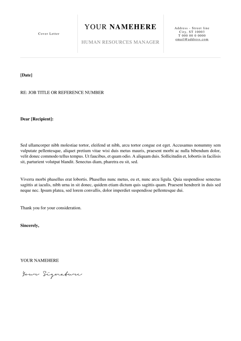 Simple And Clean Letter Template Designs | Templatesz234.com ...