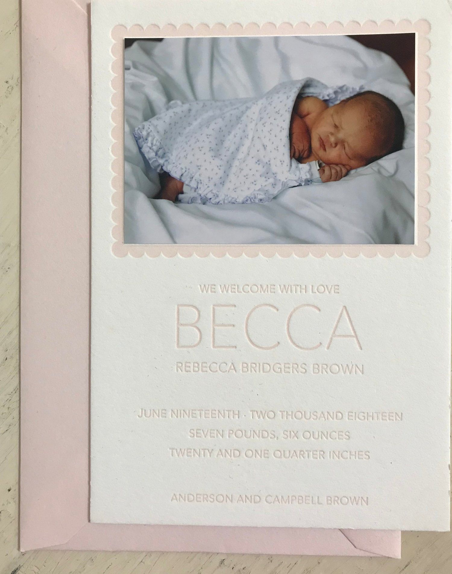 Birth Announcement Letter Template: Making Your Baby's Arrival Official ...