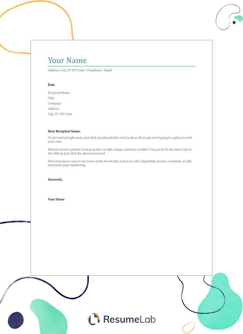 Editable Letter Template: Create Professional And Personalized Letters ...