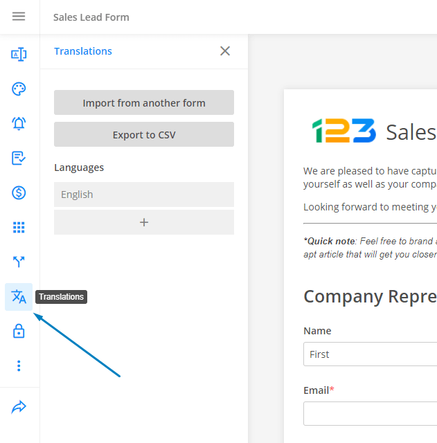 Creating Forms With Multi-Language Support | Templatesz234.com ...