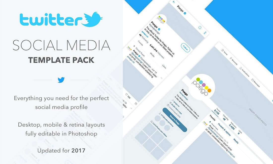 Social Media Marketing Templates For Twitter | Templatesz234.com ...