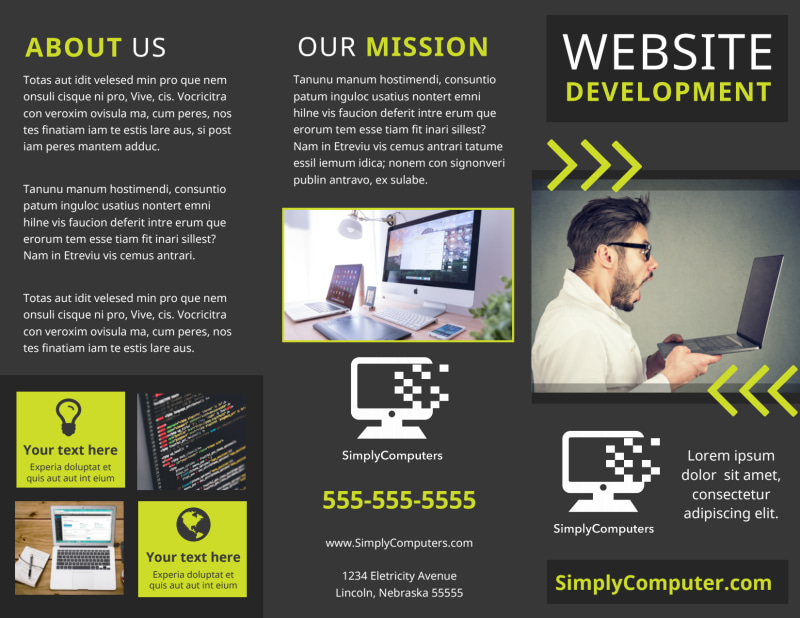 Brochure Templates For Web Developers | Templatesz234.com ...