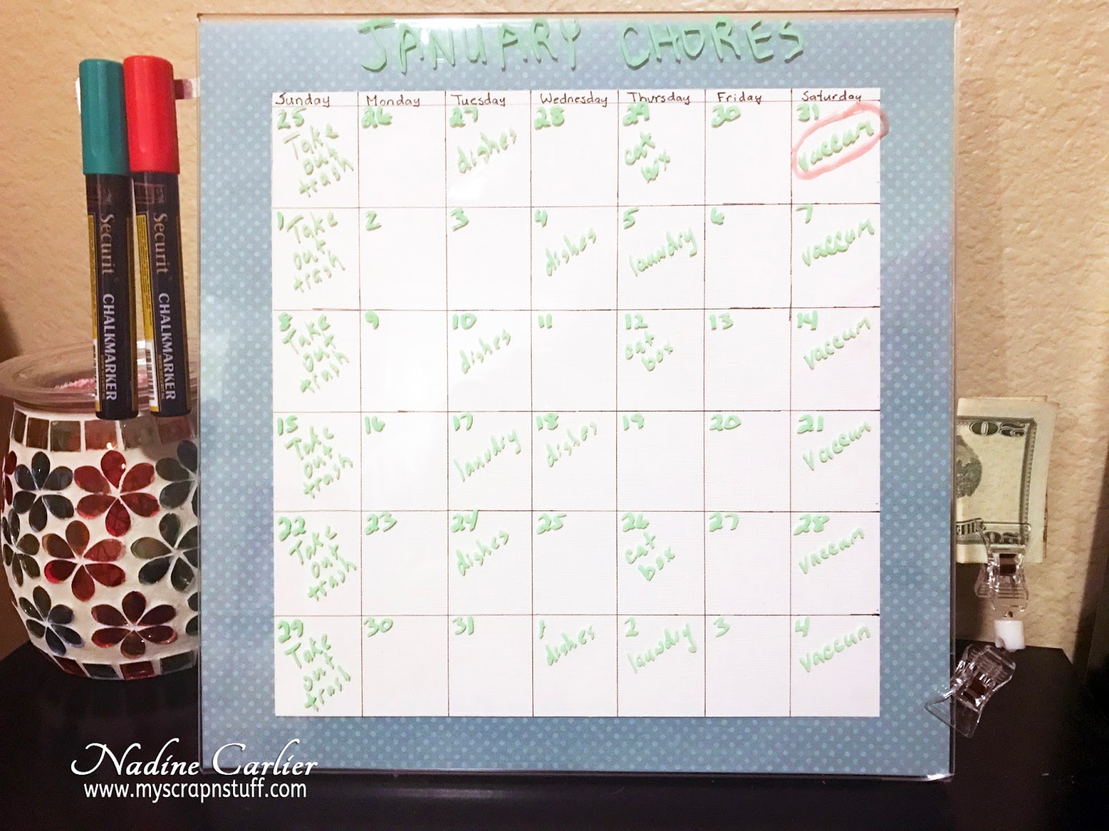 Creative Ways To Use A Chore Calendar Template | Templatesz234.com ...