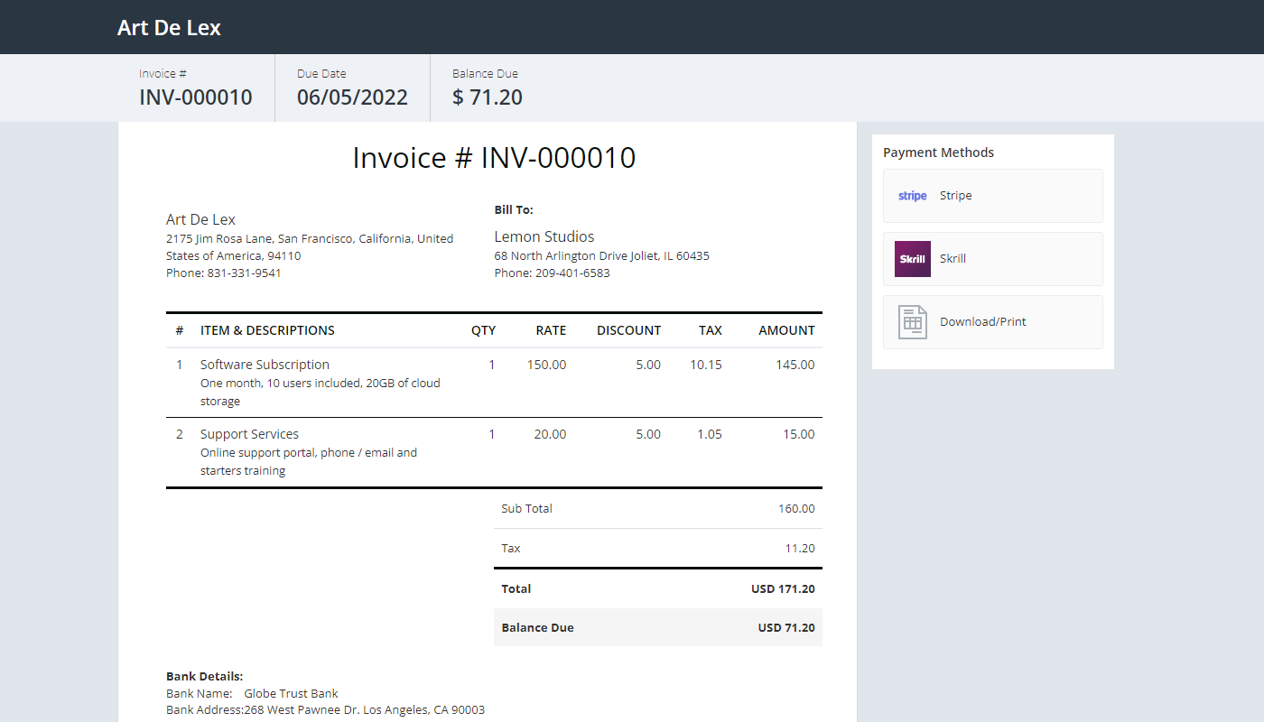 Invoice Template Integrations With Crm Systems | Templatesz234.com ...