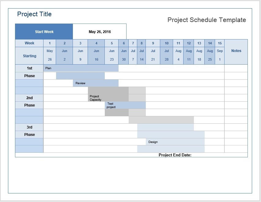 Project Schedule Calendar Template: A Comprehensive Guide ...