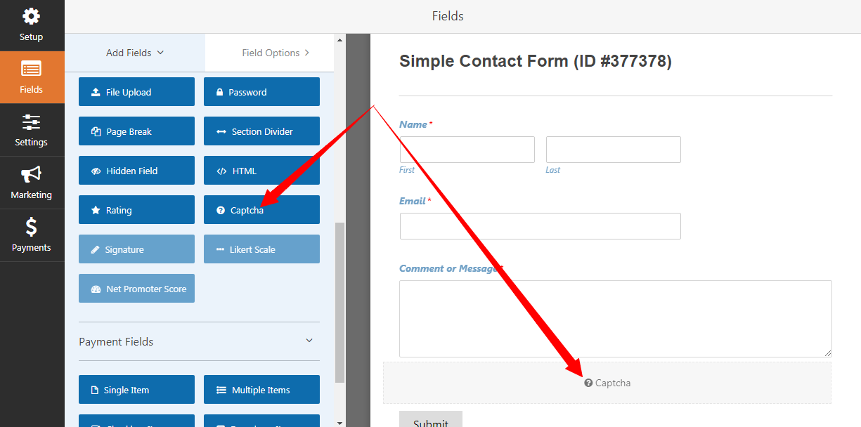 Adding Captcha To Forms For Spam Prevention