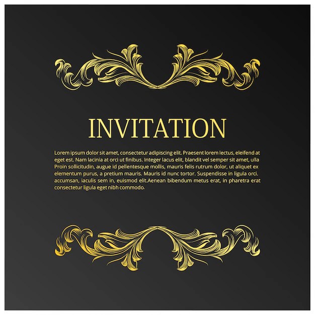 Elegant Invitation Templates: The Perfect Choice For Your Special ...
