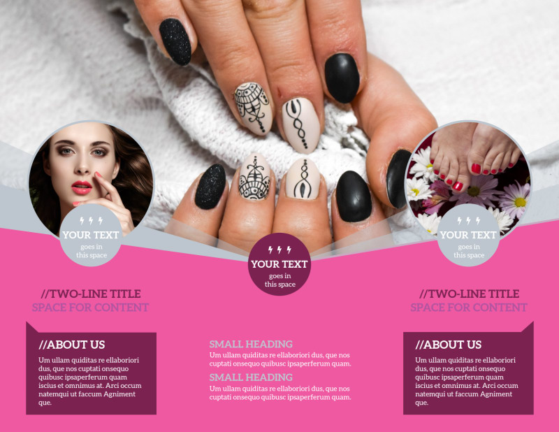 Brochure Templates For Nail Salons | Templatesz234.com - Templatesz234.com