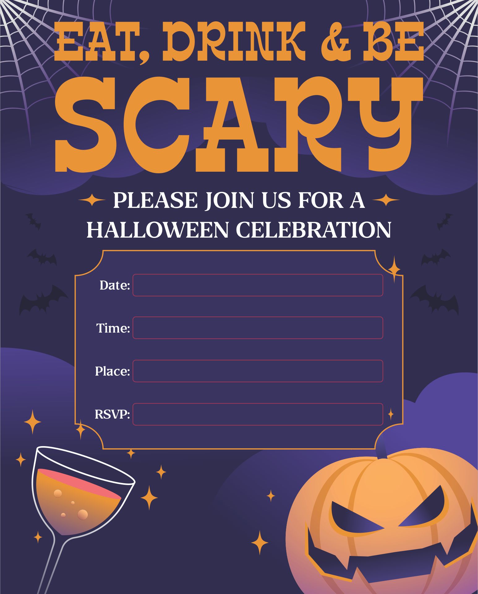 Spooky Invitation Templates For Halloween | Templatesz234.com ...