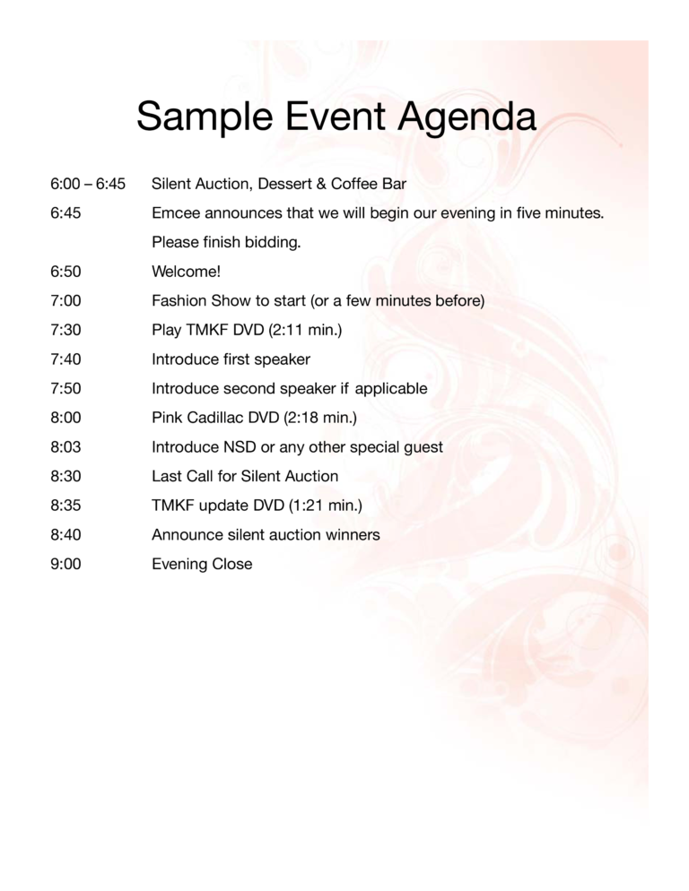 Invitation Templates With Event Schedules | Templatesz234.com ...