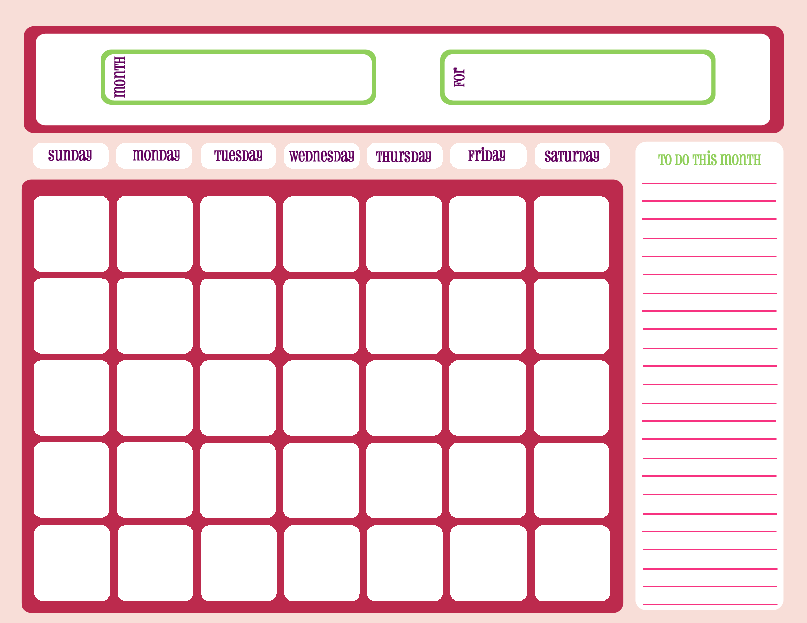 Different Types Of Calendar Templates | Templatesz234.com ...