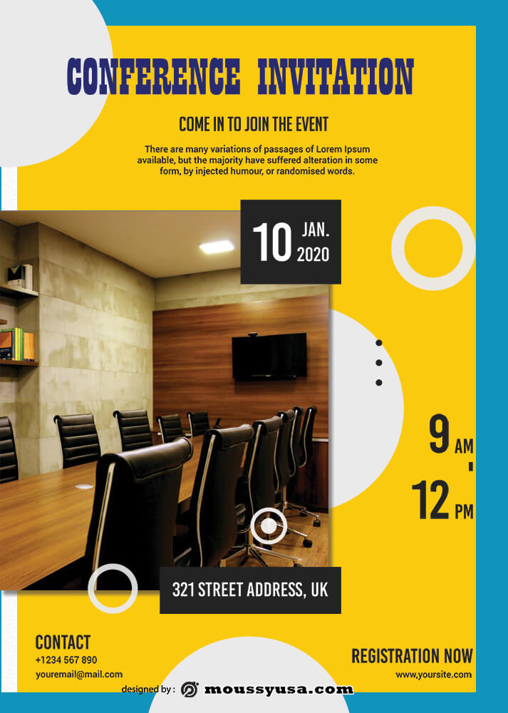 Invitation Templates For Any Conference | Templatesz234.com ...