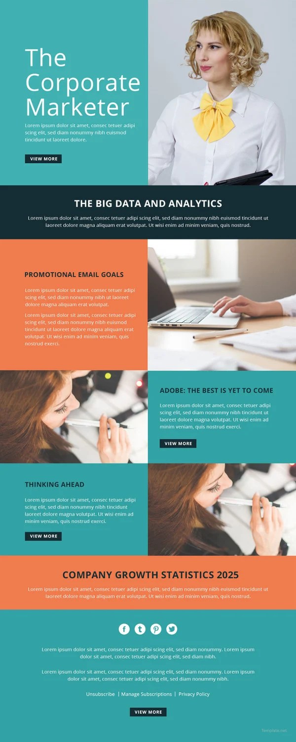 Marketing Campaign Newsletter Template | Templatesz234.com ...