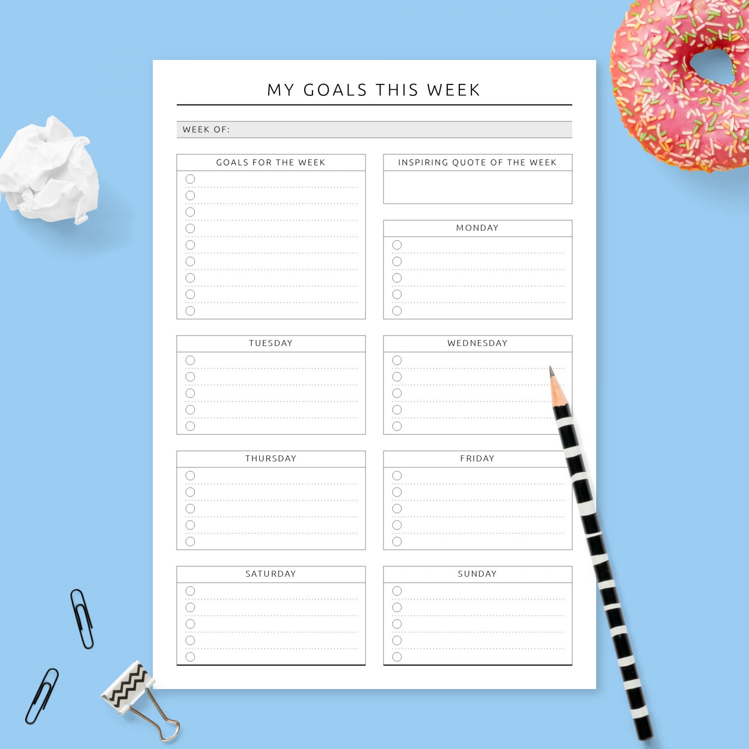 Creative Calendar Templates For Goal Setting | Templatesz234.com ...