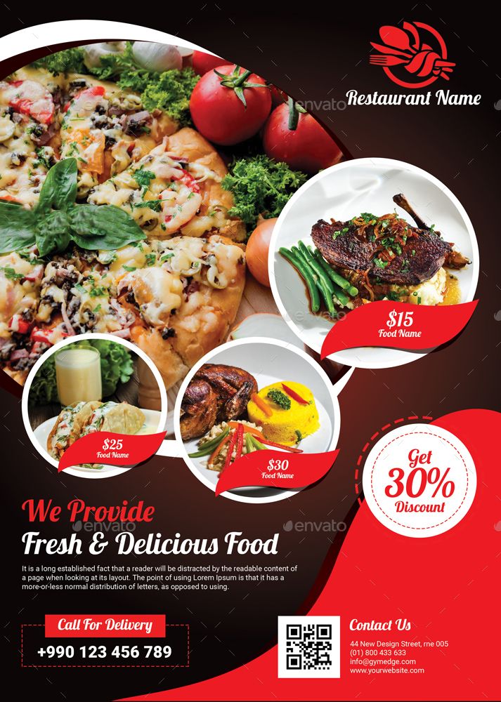 Flyer Design For Food Services | Templatesz234.com - Templatesz234.com