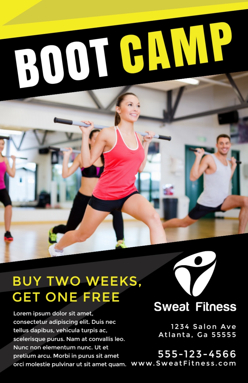 Brochure Templates For Fitness Boot Camps | Templatesz234.com ...
