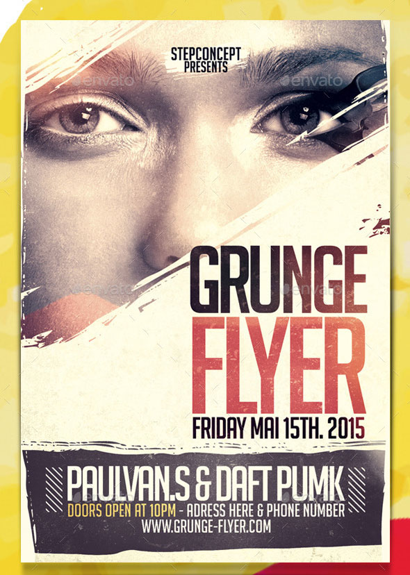 Grunge Flyer Designs | Templatesz234.com - Templatesz234.com