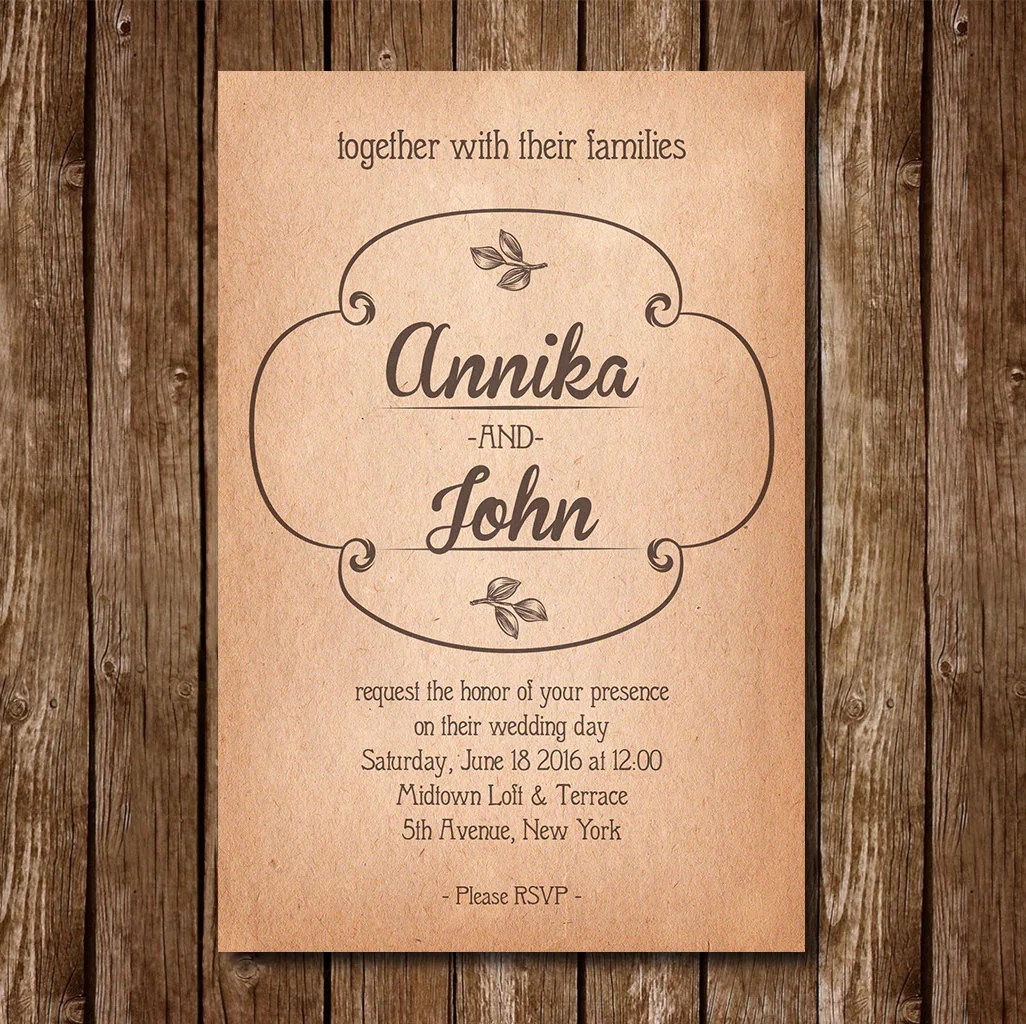Vintage Invitation Templates: Creating Timeless And Elegant Invitations ...