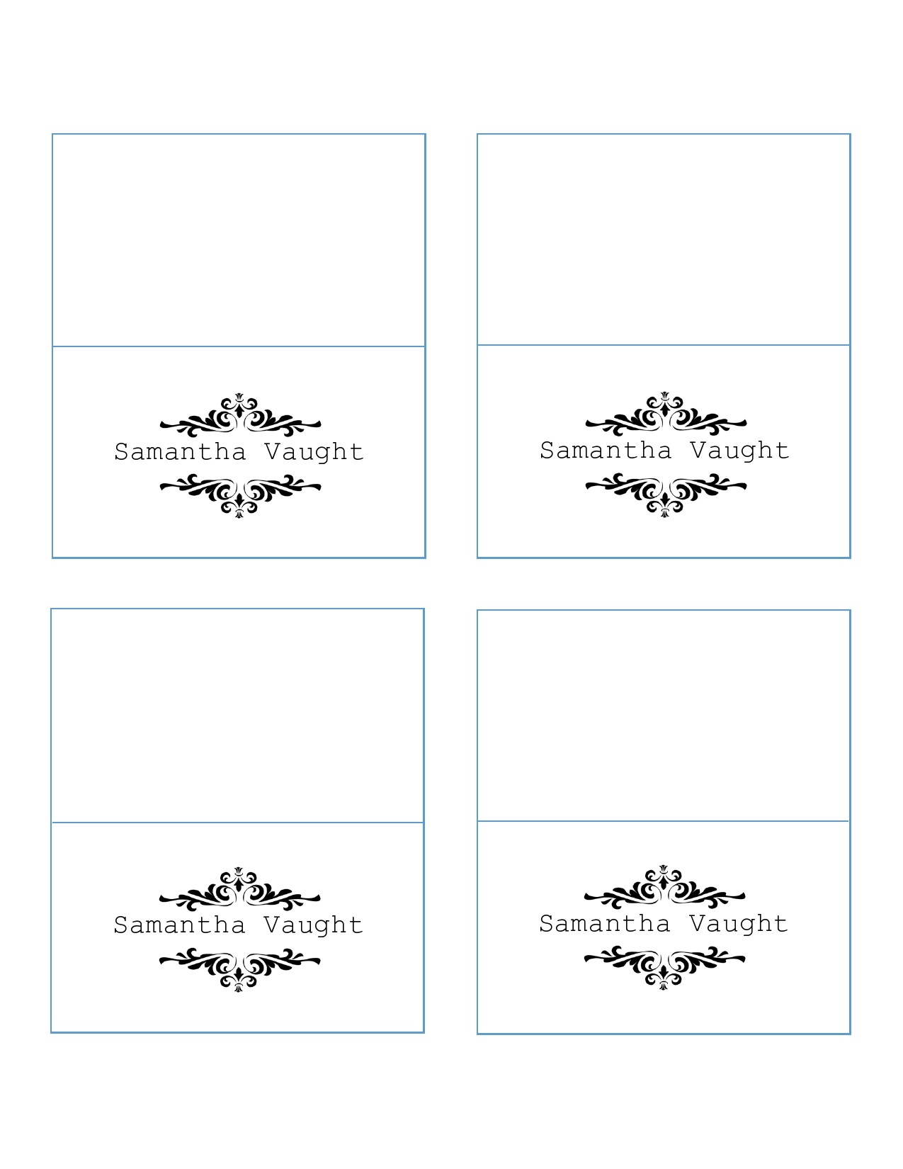 Place Card Templates: The Perfect Solution For Your Event Seating Needs ...