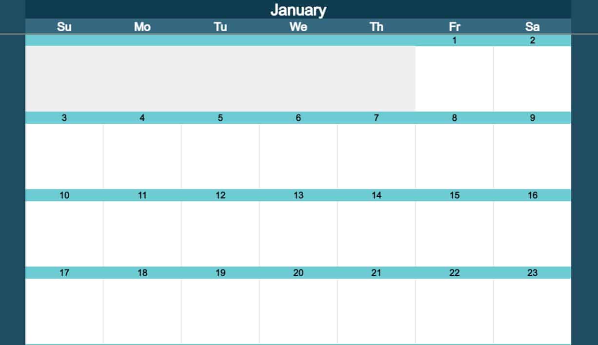 Excel Calendar Template: A Must-Have Tool For Effective Time Management ...