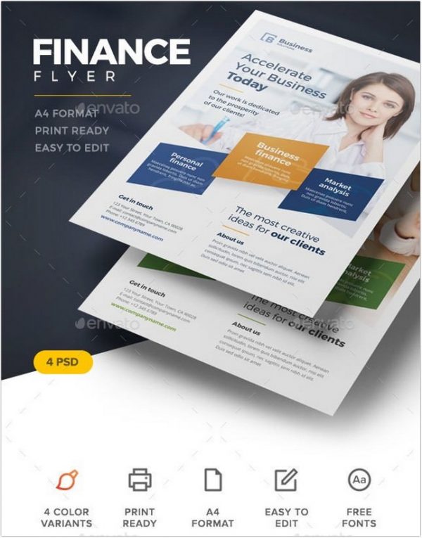 Flyer Design For Financial Services | Templatesz234.com - Templatesz234.com