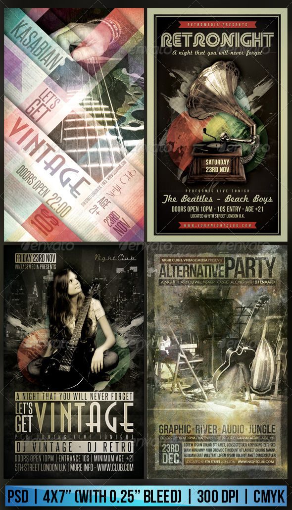 Retro Flyer Designs | Templatesz234.com - Templatesz234.com